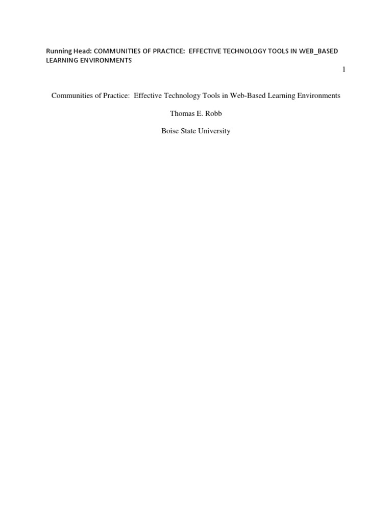 EDTECH 504 - Synthesis Paper | PDF | Educational Technology | Constructivism (Philosophy Of ...
