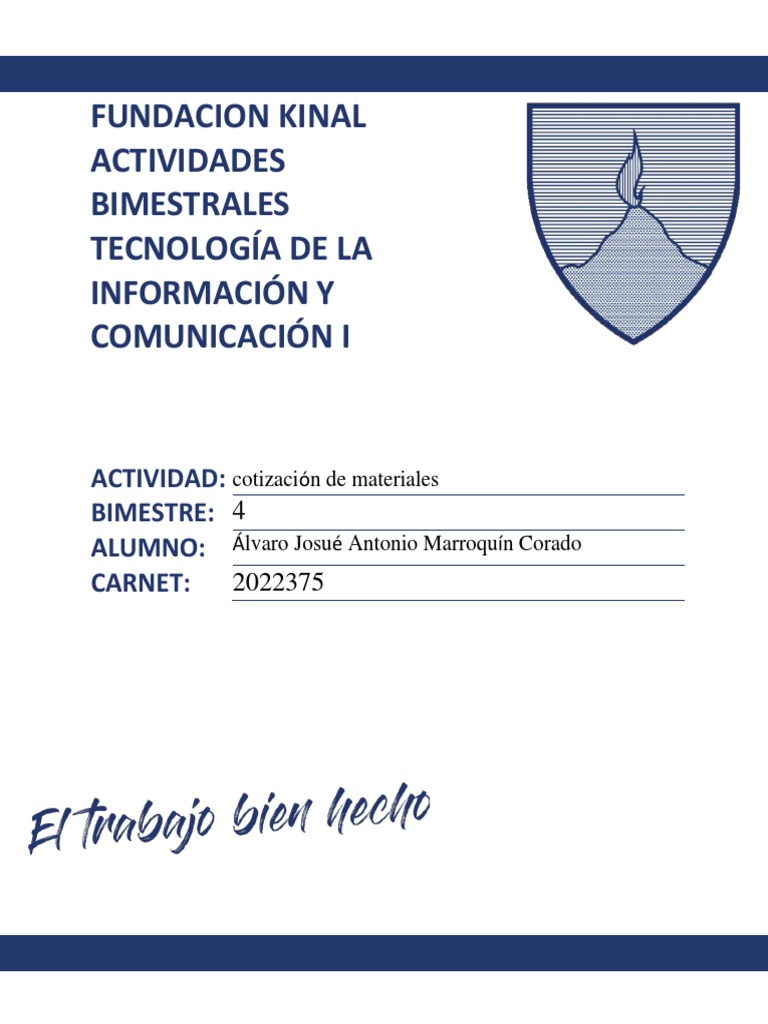 Caratula - Actividades - TICS Si | PDF