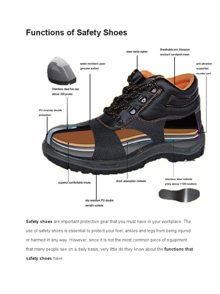 Safety Shoe | PDF | Shoe | Boot