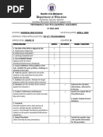 LP Periodical Test | PDF | Lesson Plan | Test (Assessment)