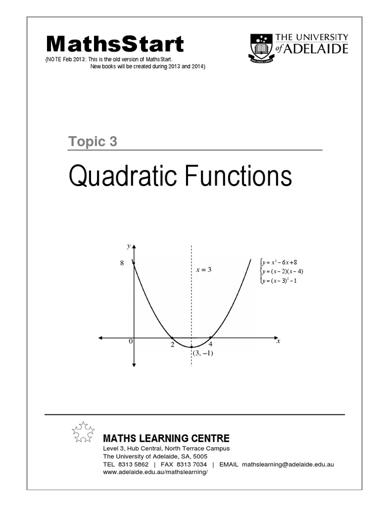 Ms3 Quadratic Book | PDF | Quadratic Equation | Geometry