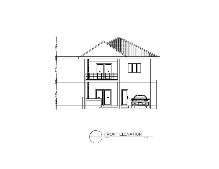 Front Elevation Scale Drawing 1:100 | PDF