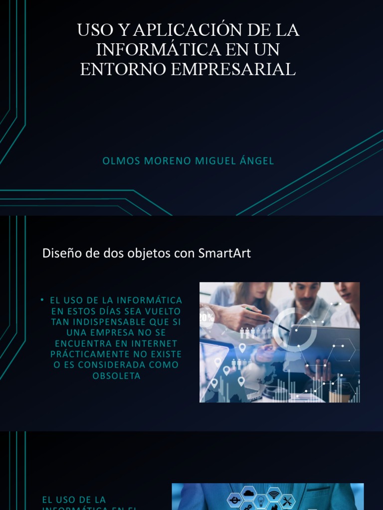 Uso Y Aplicación de La Informática en Un Entorno Empresarial | PDF