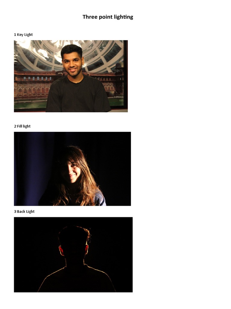 Three Point Lighting | PDF