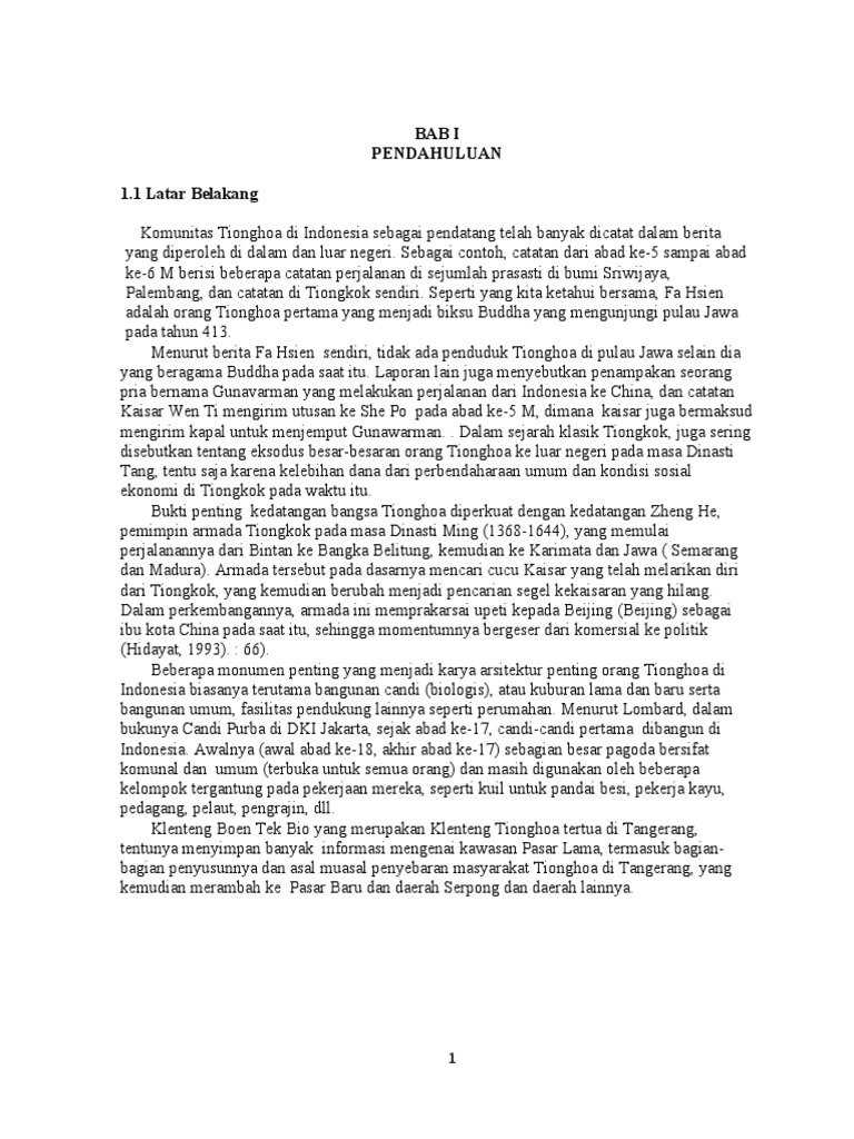 Penelitian Klenteng Boen Tek Biao | PDF
