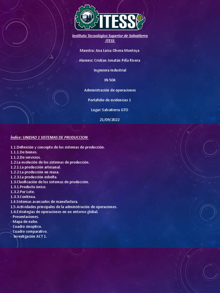 Instituto Tecnológico Superior de Salvatierra Itess | PDF