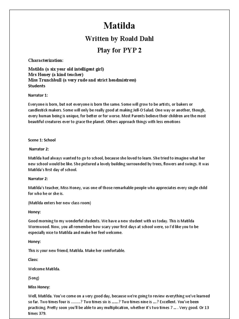 Matilda | PDF | Art | Poetry