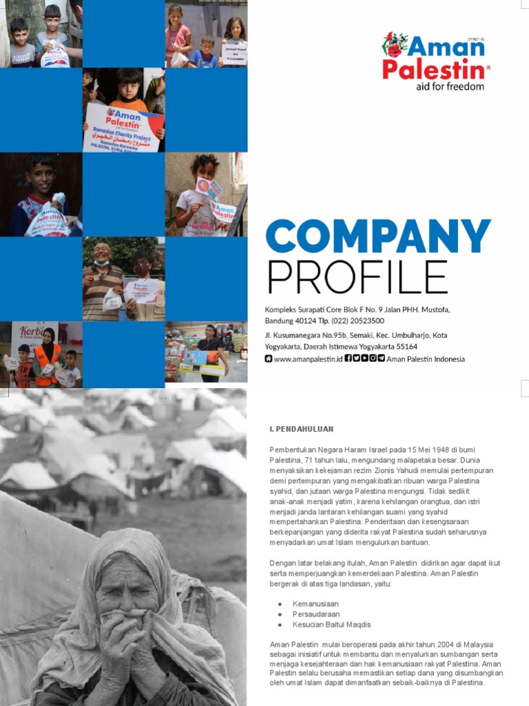 Company Profile Aman Palestin Indonesia | PDF