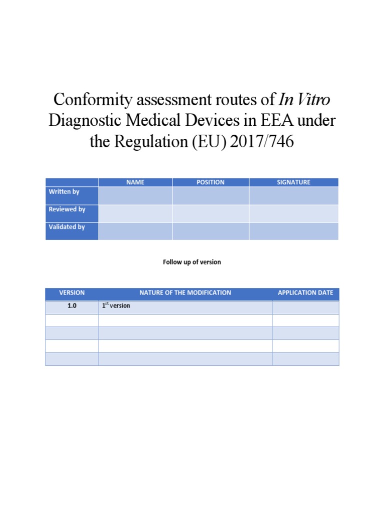IVDR - Conformity Assessment | PDF | Medical Device | Quality ...