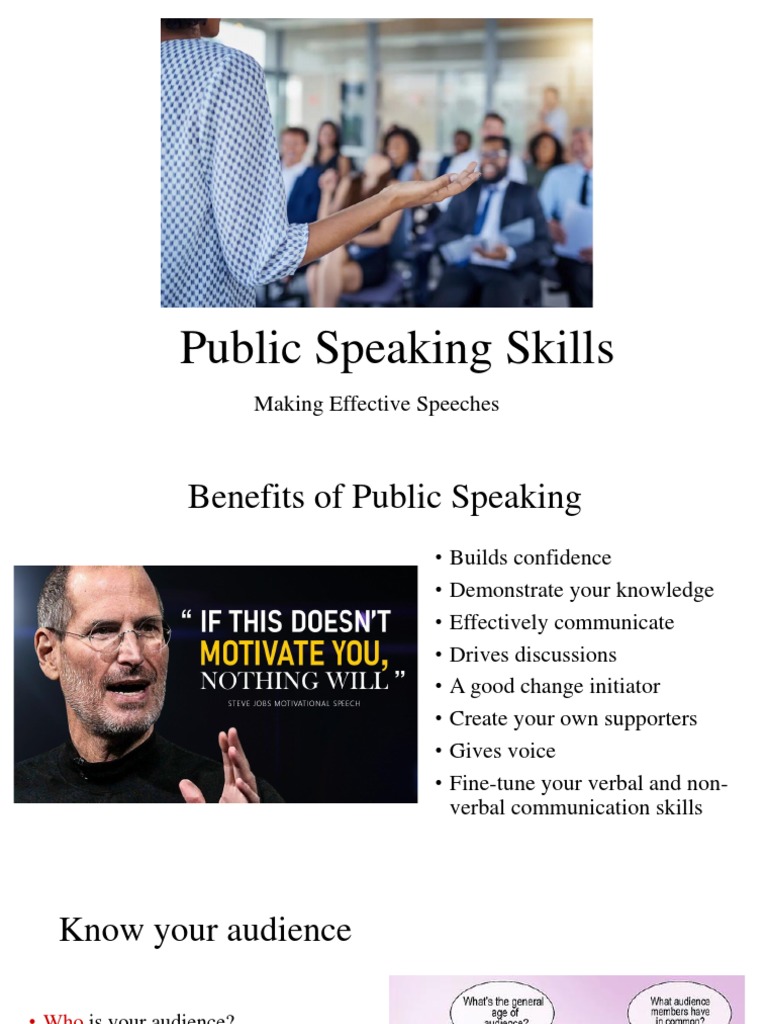 Public Speaking Skills | Download Free PDF | Public Speaking | Information