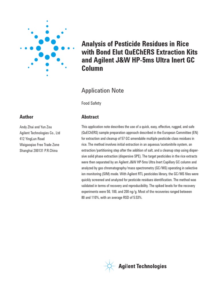 5990 8108en | PDF | Gas Chromatography–Mass Spectrometry | Chromatography