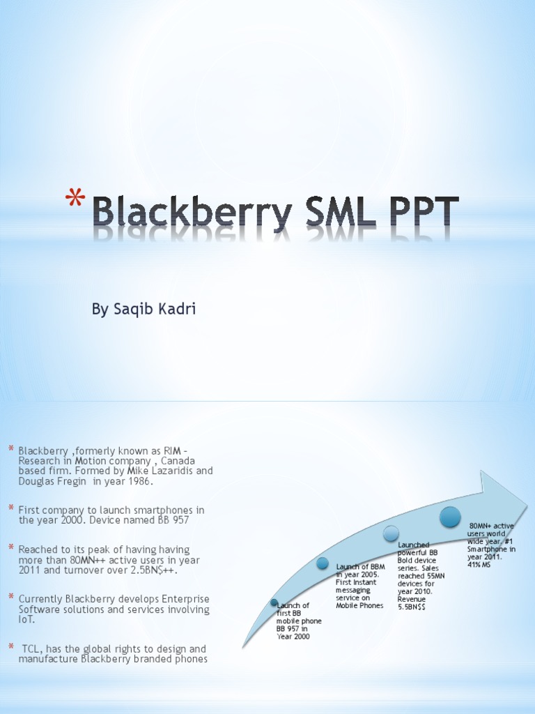 Sample Presentation 2 | PDF | Blackberry | Black Berry Limited
