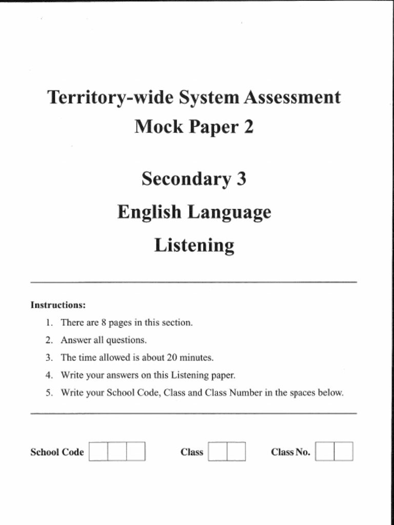 TSA - S3 Mock Paper 2 | PDF