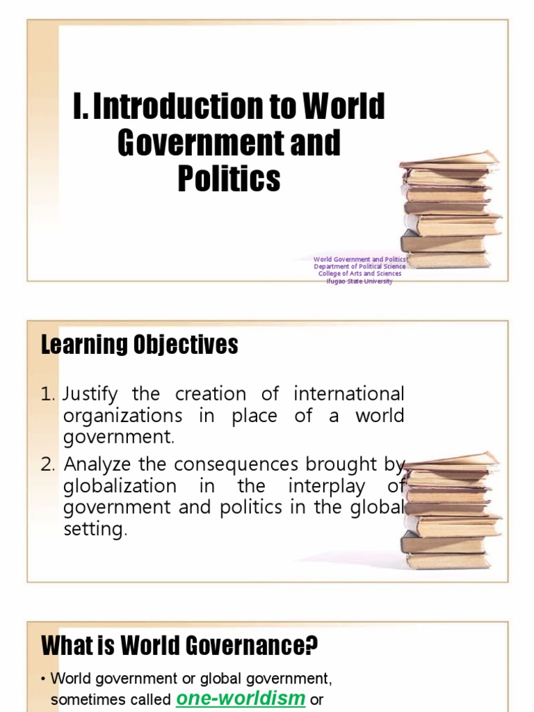 Understanding World Government Concepts | PDF | Governance | Global ...