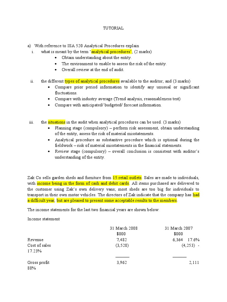 Tutorial | PDF | Expense | Audit