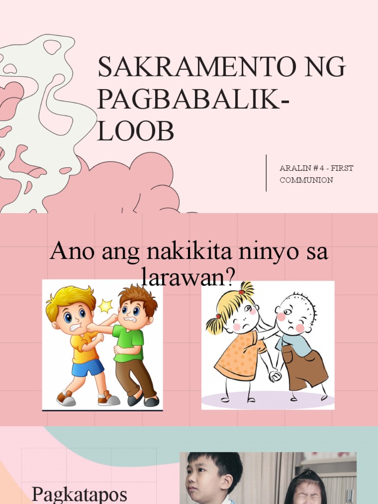 Aralin - 4 - SAKRAMENTO NG PAGBABALIK-LOOB | PDF