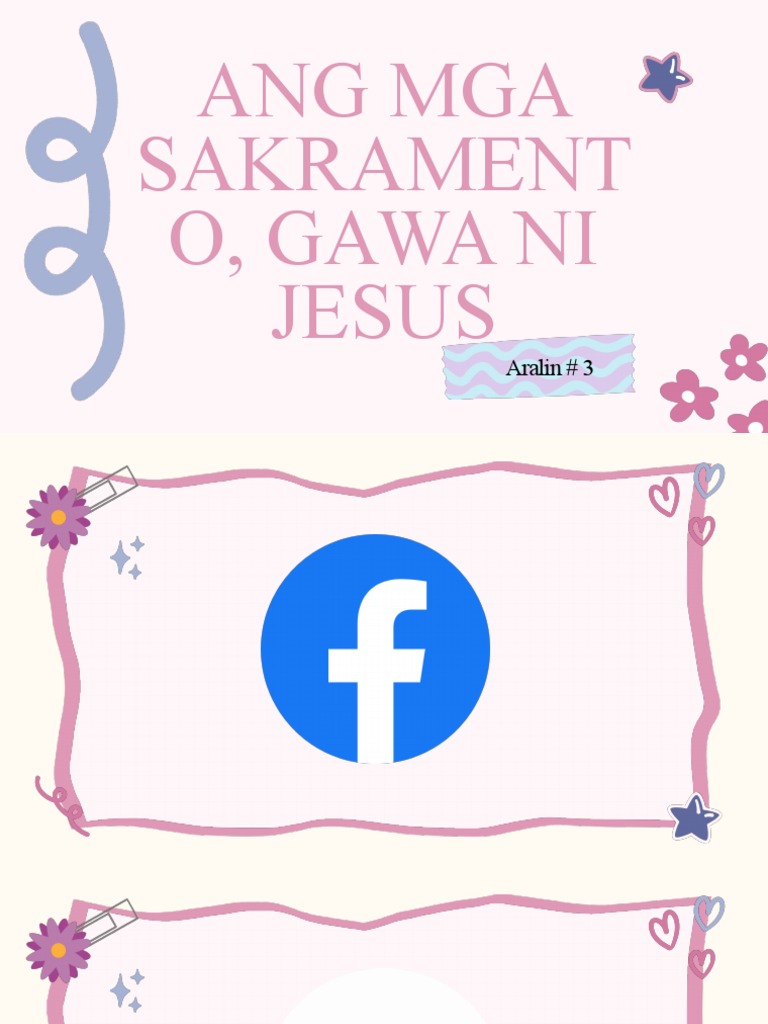 Ang Mga Sakramentong, Gawa Ni Jesus | PDF