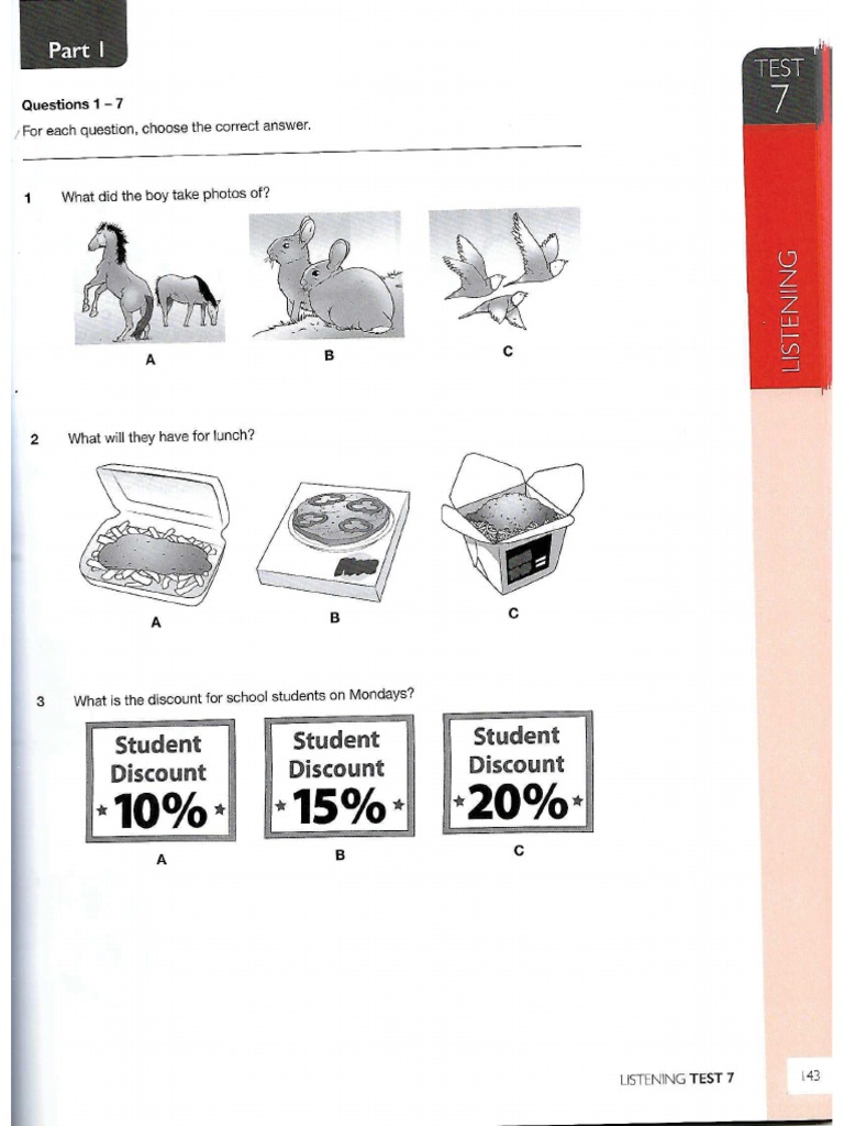 Test 7 Listening B1 Preliminary For Schools Practice Tests Plus Pearson