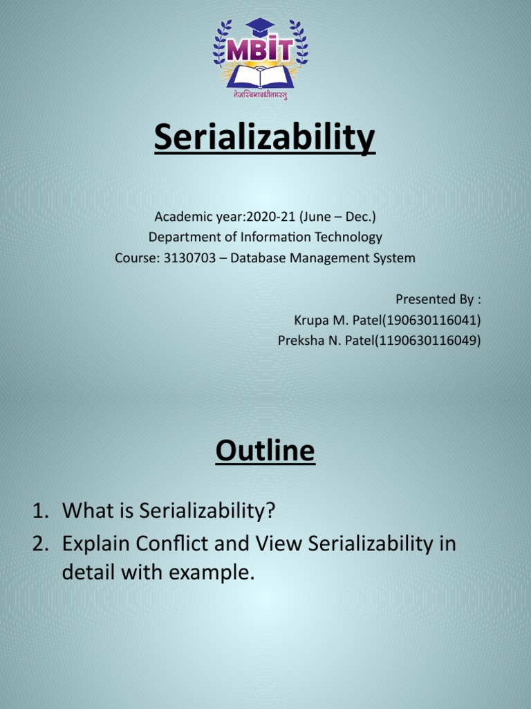 Serializability | PDF | Computer Science | Information Management