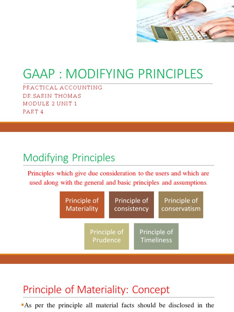 2 - 1 - 4 - Modifying Principles | PDF | Bad Debt | Money