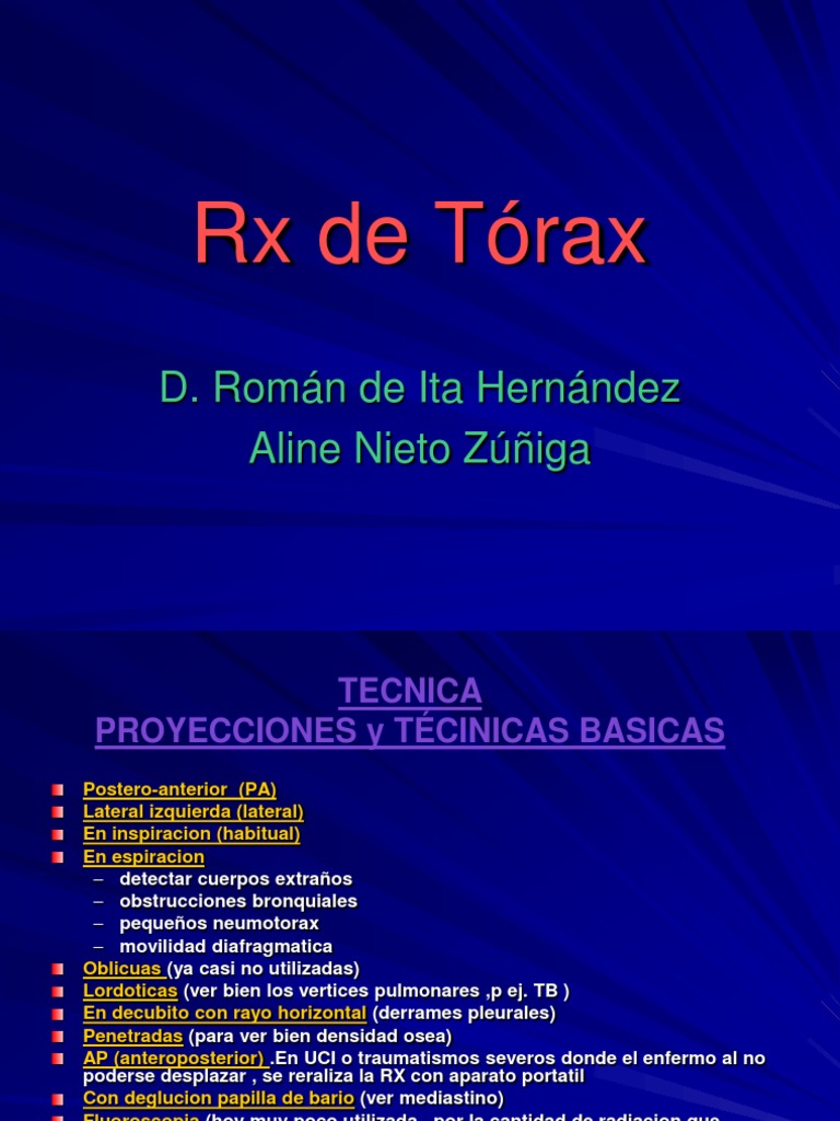 INTERPRETACION DE RX TORAX AP, PA Y LATERAL | PDF | Pulmón | Tórax ...