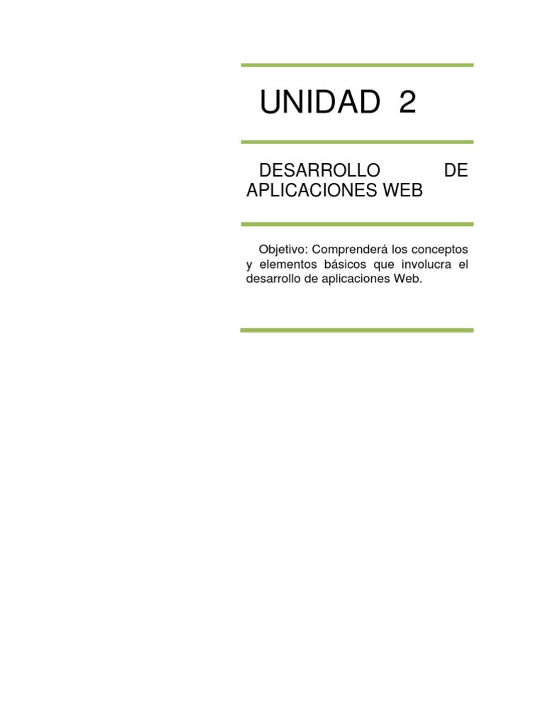 Unidad 2 Prog. Web | PDF | Aplicación web | Script Java