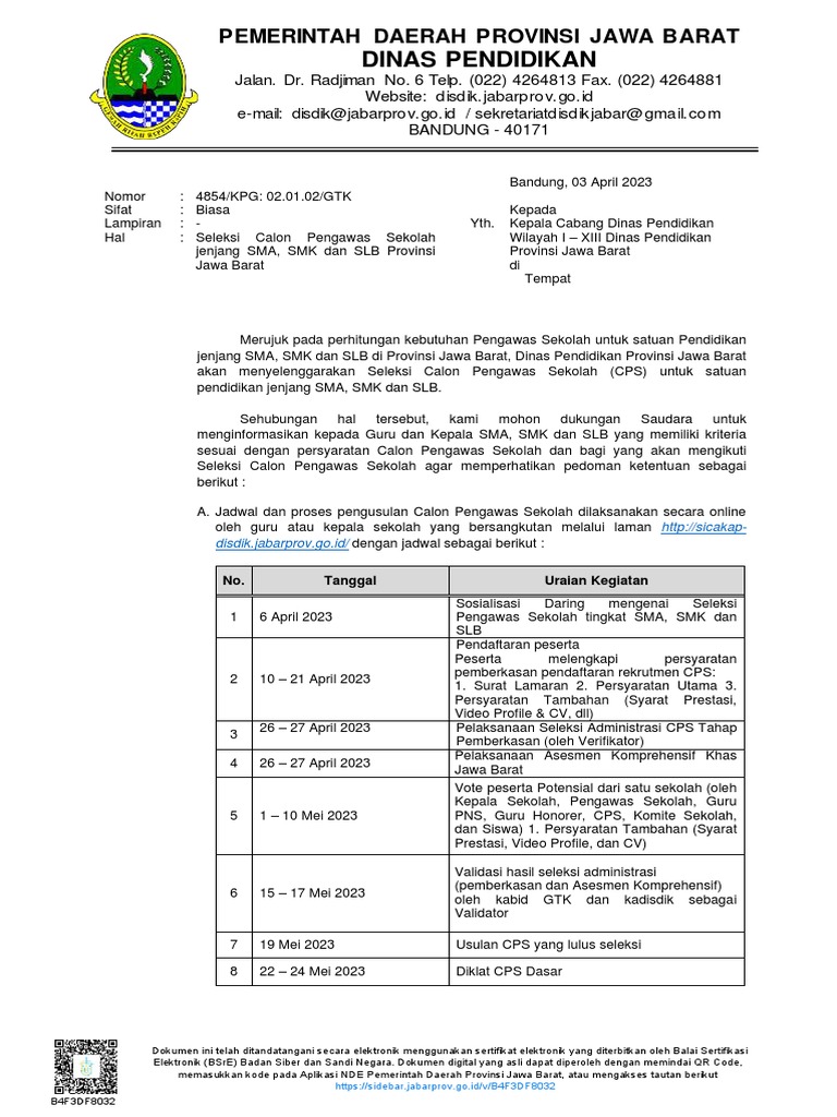 Surat_Pemberitahuan_Pelaksanaan_Seleksi_CPS_tahun_2023_kcd_03042023_154818_signed | PDF