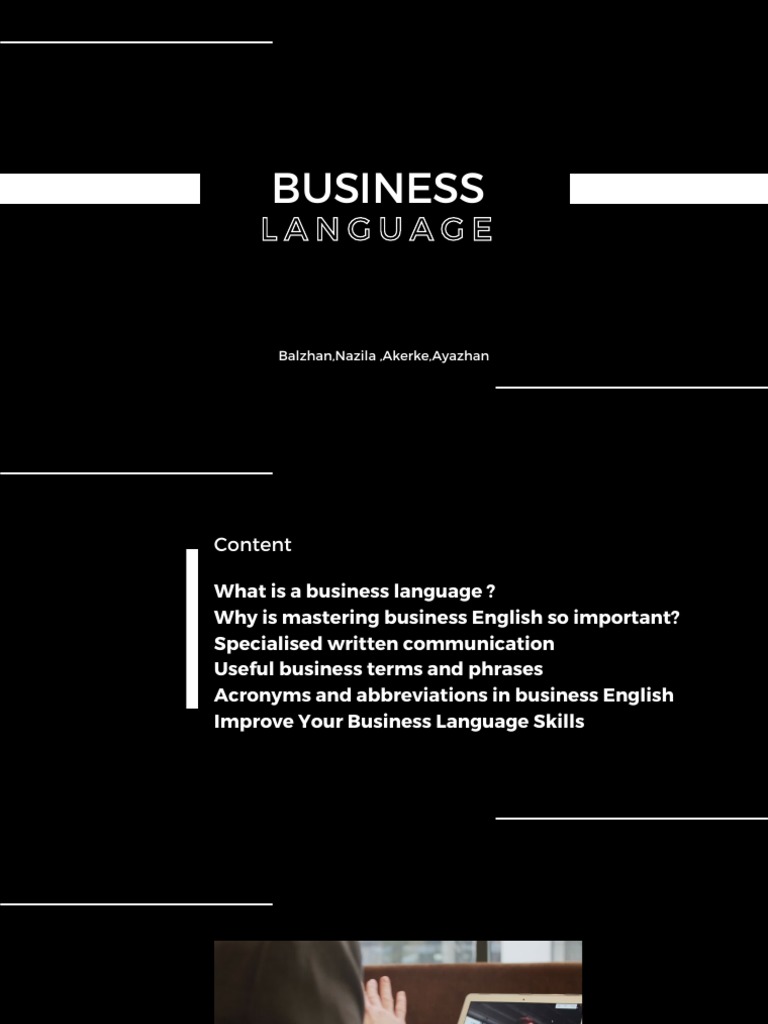 Business: Language | PDF