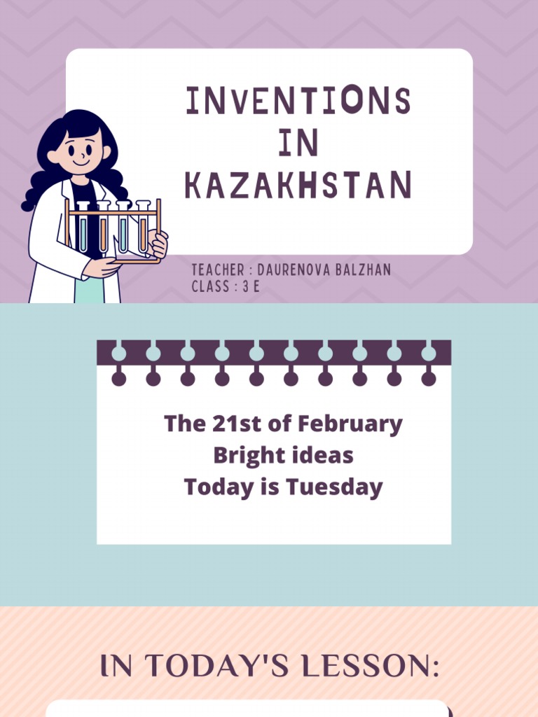 Purple and Orange pastel Doodle Science Project Presentation, копия | PDF