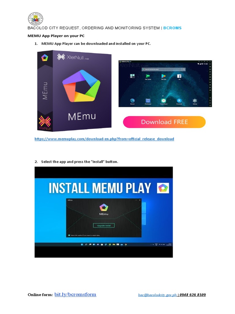 MEMU App Player on your PC | PDF