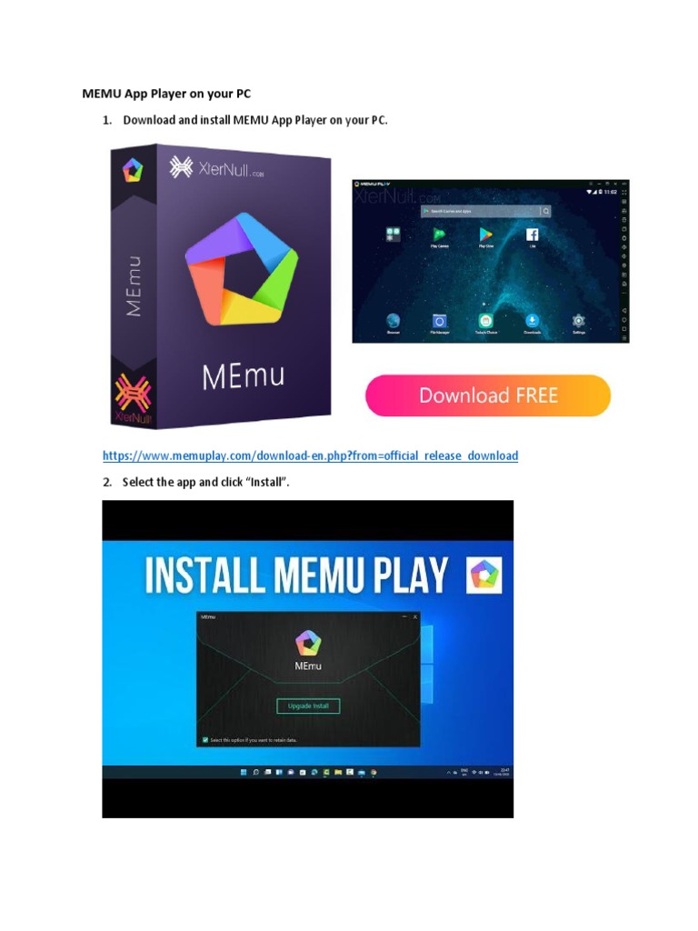 Memu App Player On Your Pc Pdf