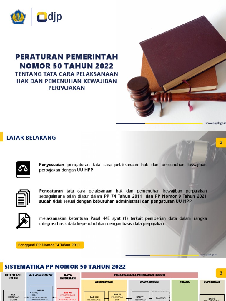 Slide PP 50 Tahun 2022 TTG NPWP | PDF