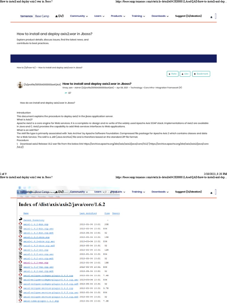 How To Install and Deploy Axis2.war in Jboss? | PDF | Computer File | Directory (Computing)