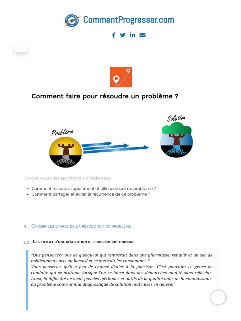 Les Méthodes de Résolution de Problème | PDF | Six Sigma | Exergie