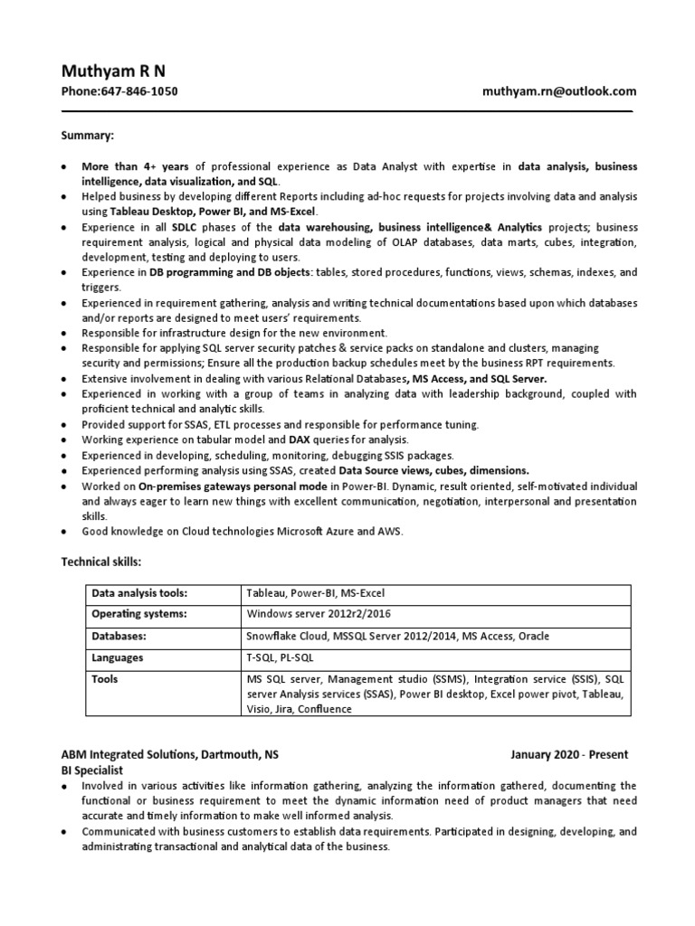 Muthyam Resume | PDF | Microsoft Sql Server | Databases
