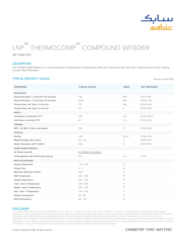 LNP™ THERMOCOMP™ Compound - WF0069 - Global - Technical - Data - Sheet ...