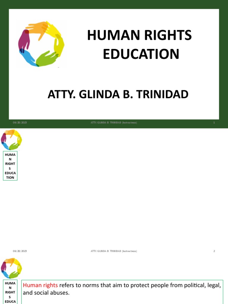 CU-2-Human-Rights-Education FSHR | PDF | Human Rights | Rights