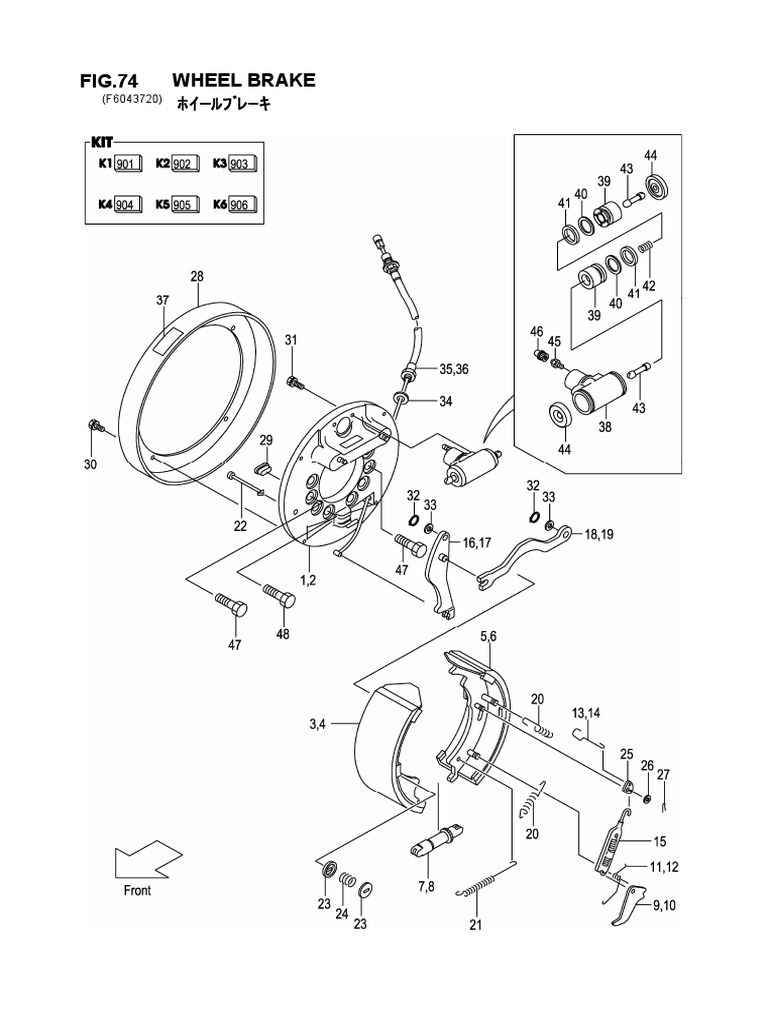 Wheel Brake Parts List | PDF | Vehicles | Manufactured Goods