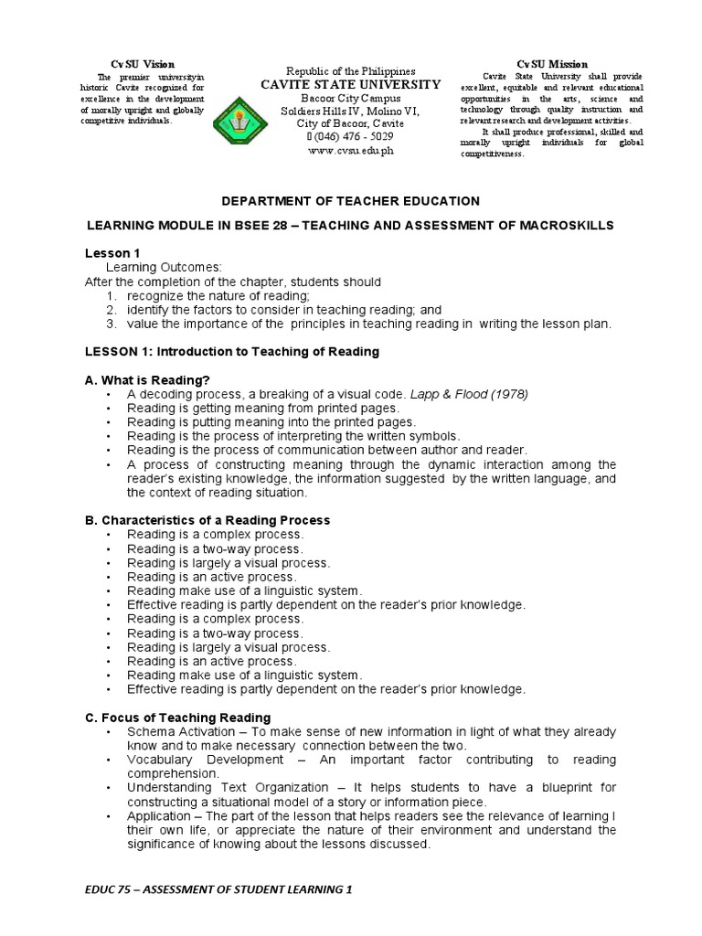 Cvsu Vision Cvsu Mission | PDF