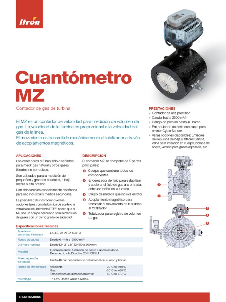 Quantometer MZ ES Web | PDF | Gases | Rodamiento (Mecánico)