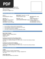 Curriculum Vitae | PDF | Tagalog Language | Philippines