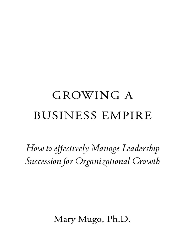 Growing Business Empire Summary | PDF | Kenya