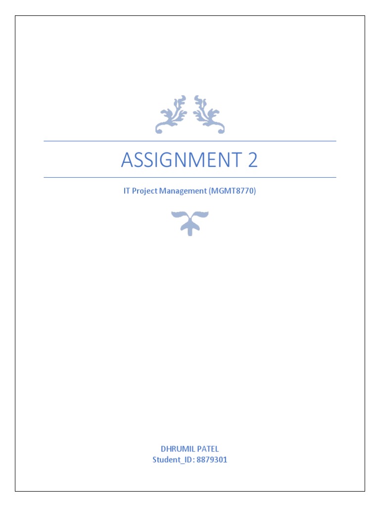 Assignment2 Answer PDF | PDF | Project Management | Business Assignment2 Answer PDF | PDF | Project Management | Business