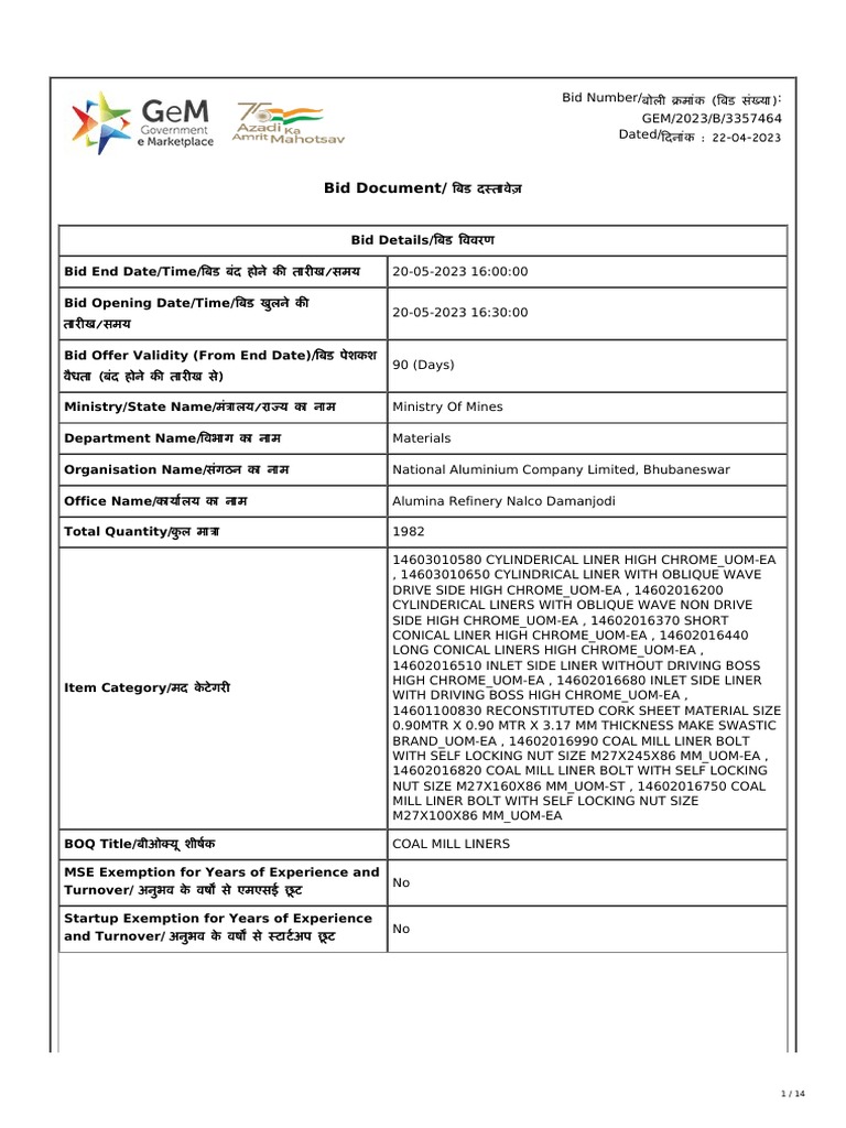 Bid Document | PDF | Auction | Procurement