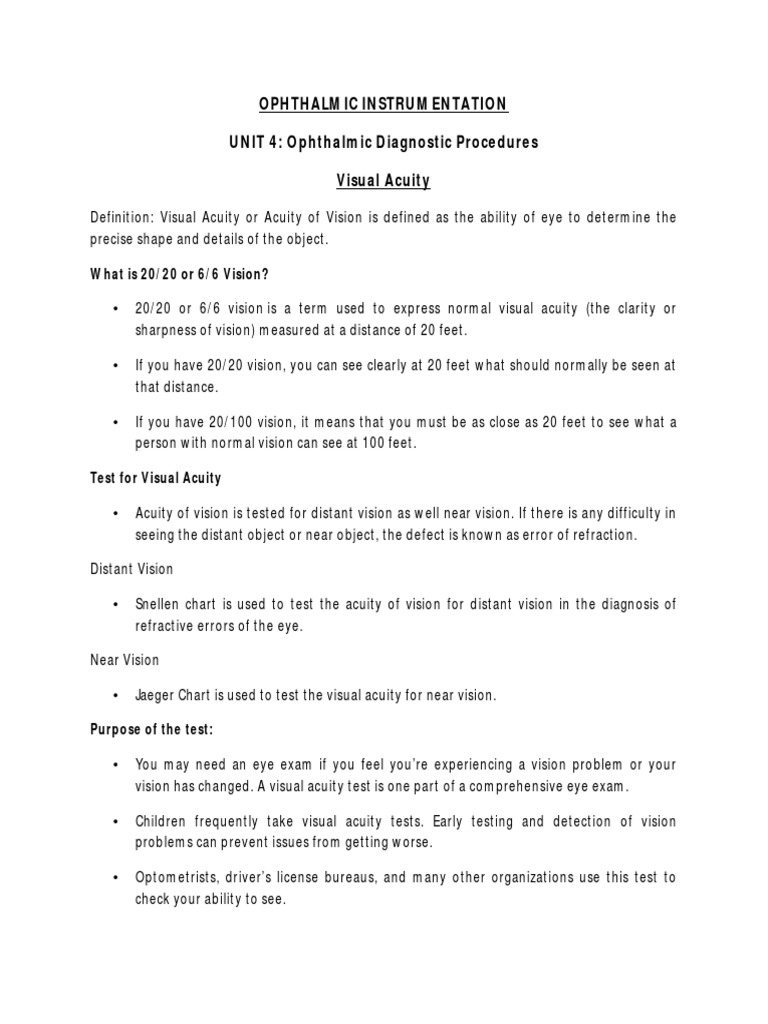 Unit 4 | PDF | Visual Acuity | Color