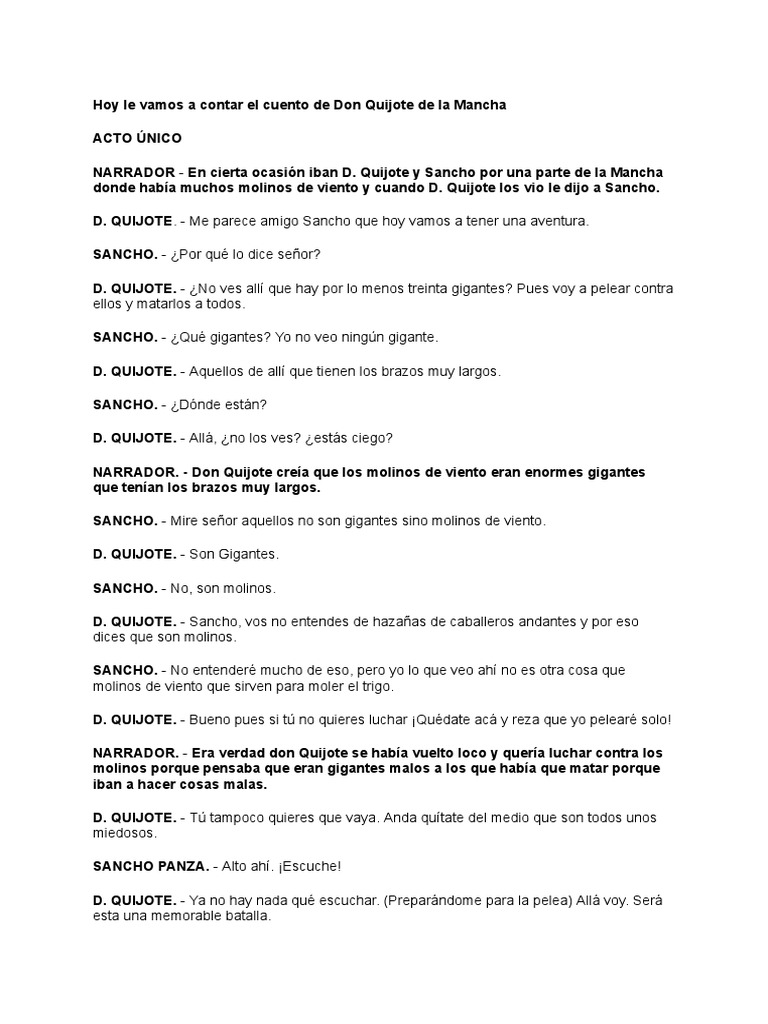 Don Quijote de La Mancha | PDF | Don Quijote