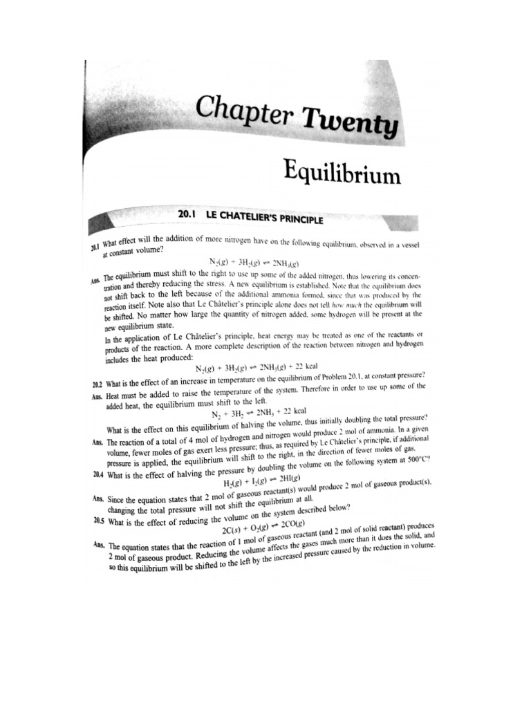 3000 Solved Exercises (Chemical Equilibrium) | PDF