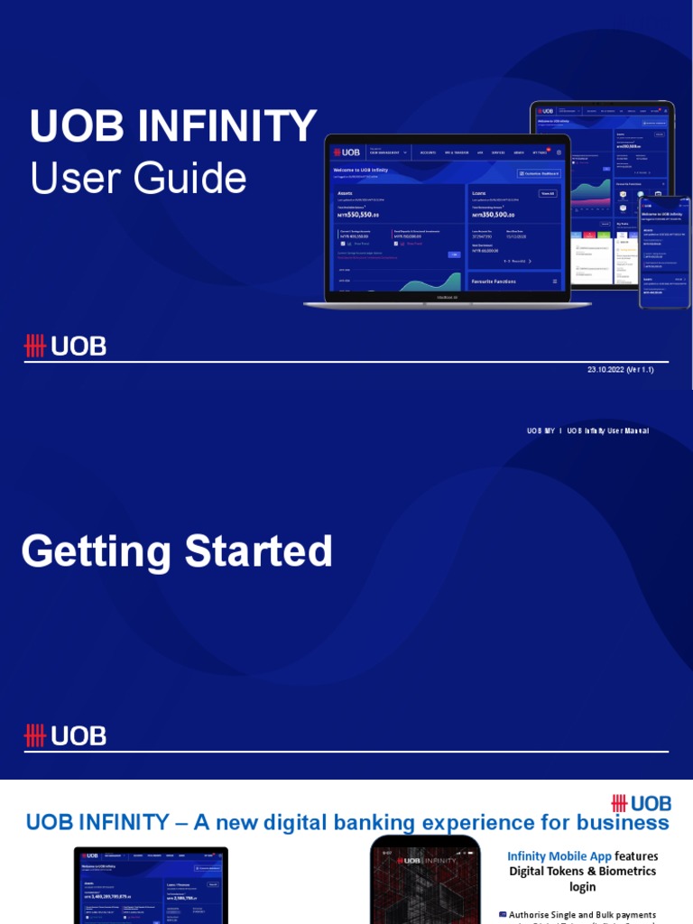 Uob Infinity: User Guide | PDF | Login | Password