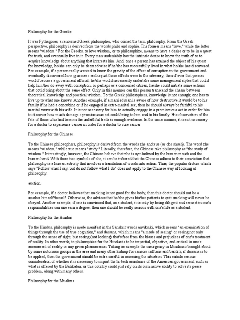 Philisophy | PDF | Philosophy