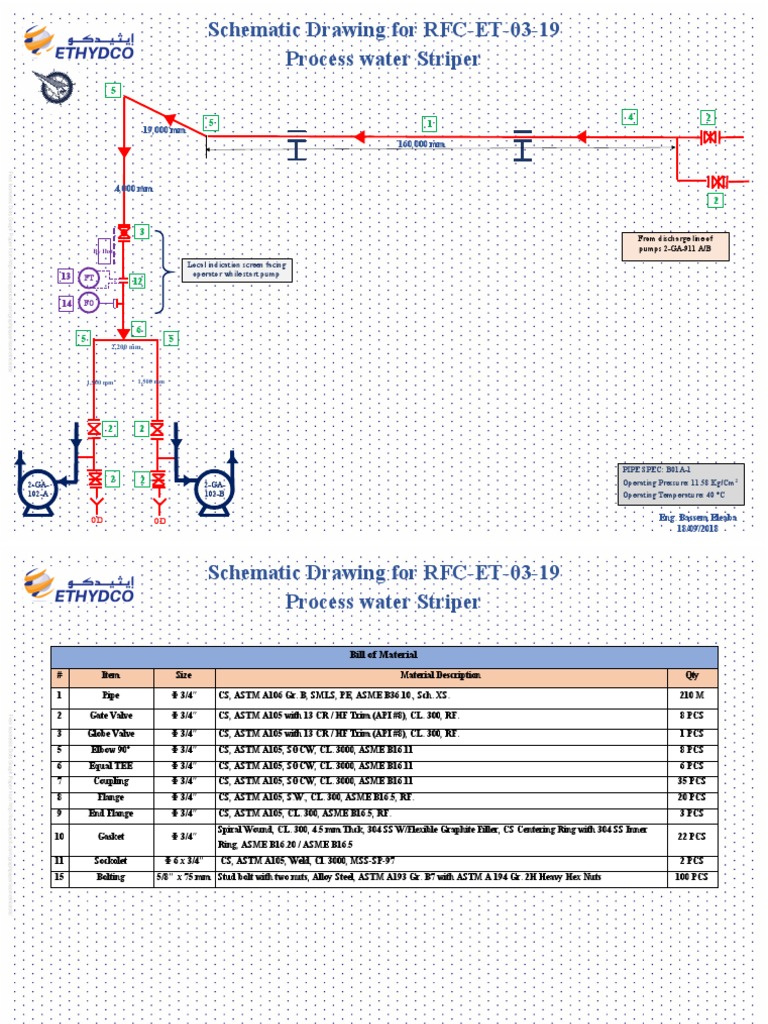 Schem Drawing | PDF | Pipe (Fluid Conveyance) | Manufactured Goods